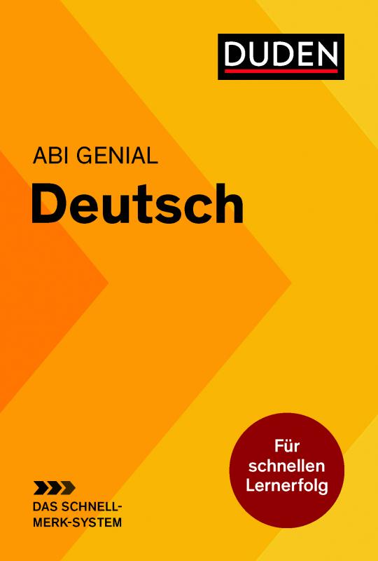 Abi genial Deutsch: Das Schnell-Merk-System | Lesejury